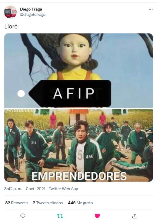 Tweets destacados. Memes: El juego del calamar - TRIBUTUM