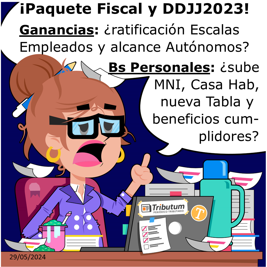 Paquete fiscal y las DDJJ 2023 - TRIBUTUM